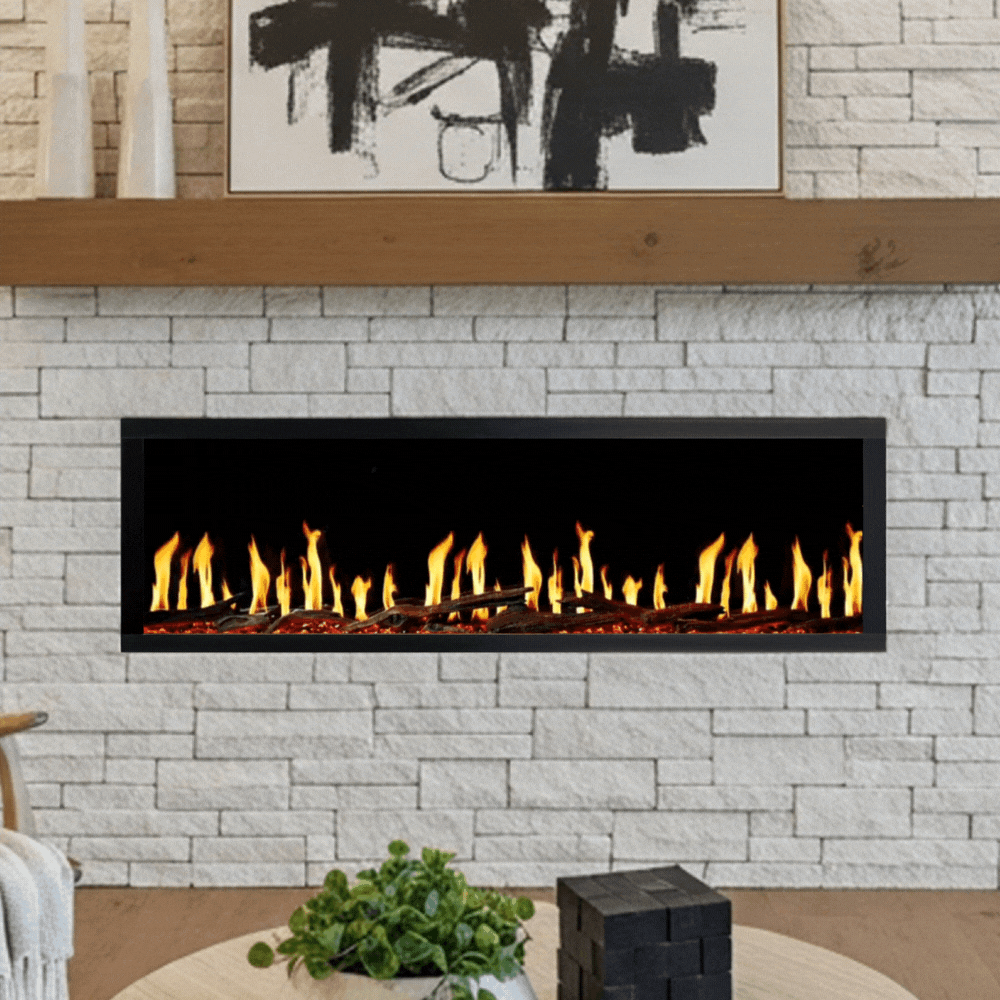 Highmark Luxe LCD Built-In Electric Fireplace | Modern Ember